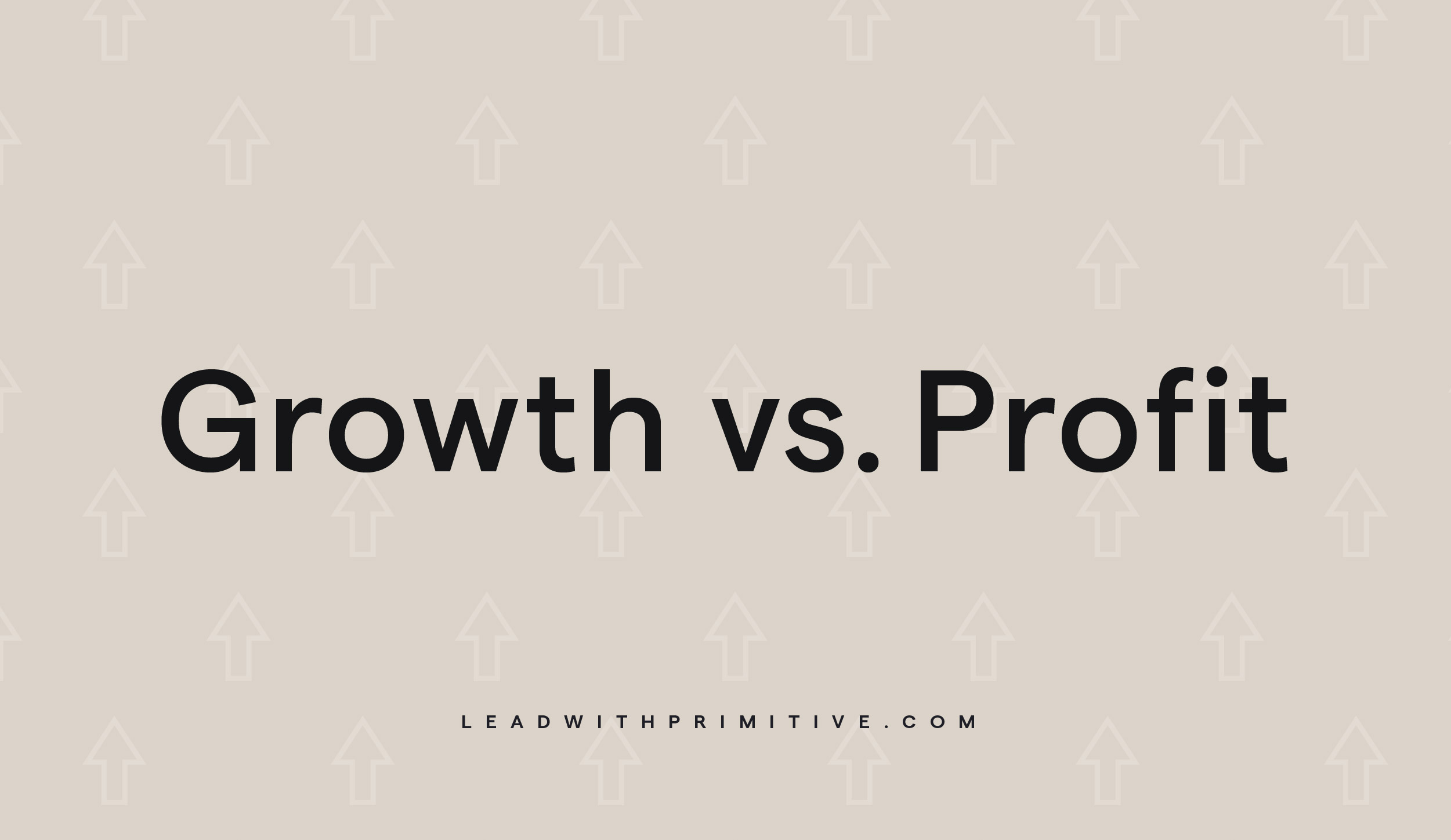 Focusing On Growth vs. Profit